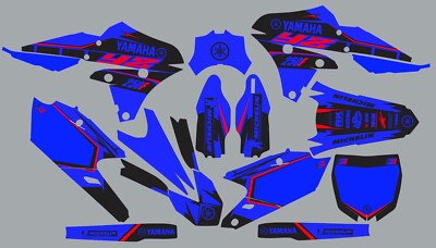 Blue Red YAMAHA GRAPHICS with cycra YZ 250F YZ250F 2014 2015 2016 2017 ...