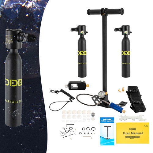 0.5L Mini Scuba Tank with Reusable Diving Tank Kit With Scuba ...