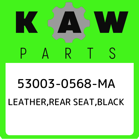 53003-0568-MA Kawasaki Leather,rear seat,black 530030568MA, New Genuine ...