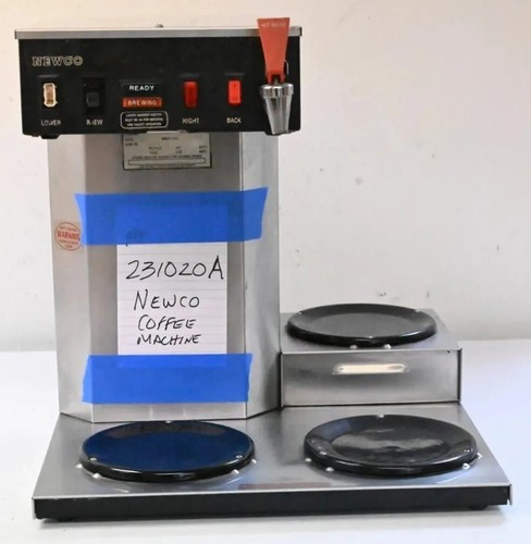 Newco Coffee Brewer Machine Maker ACE-LP 3 Lower Warmers Hot Water ...