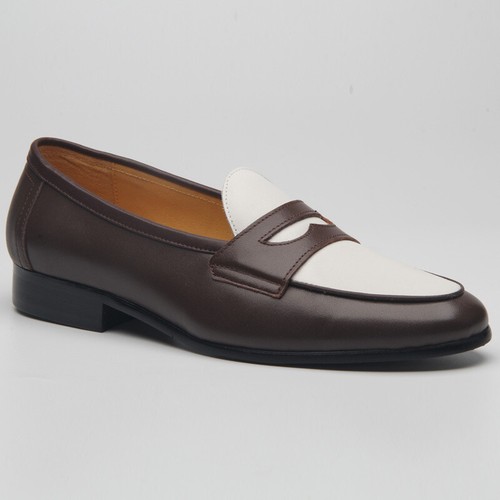 Belgian Italian Style British Men Slip on Real Leather Loafer Casual ...