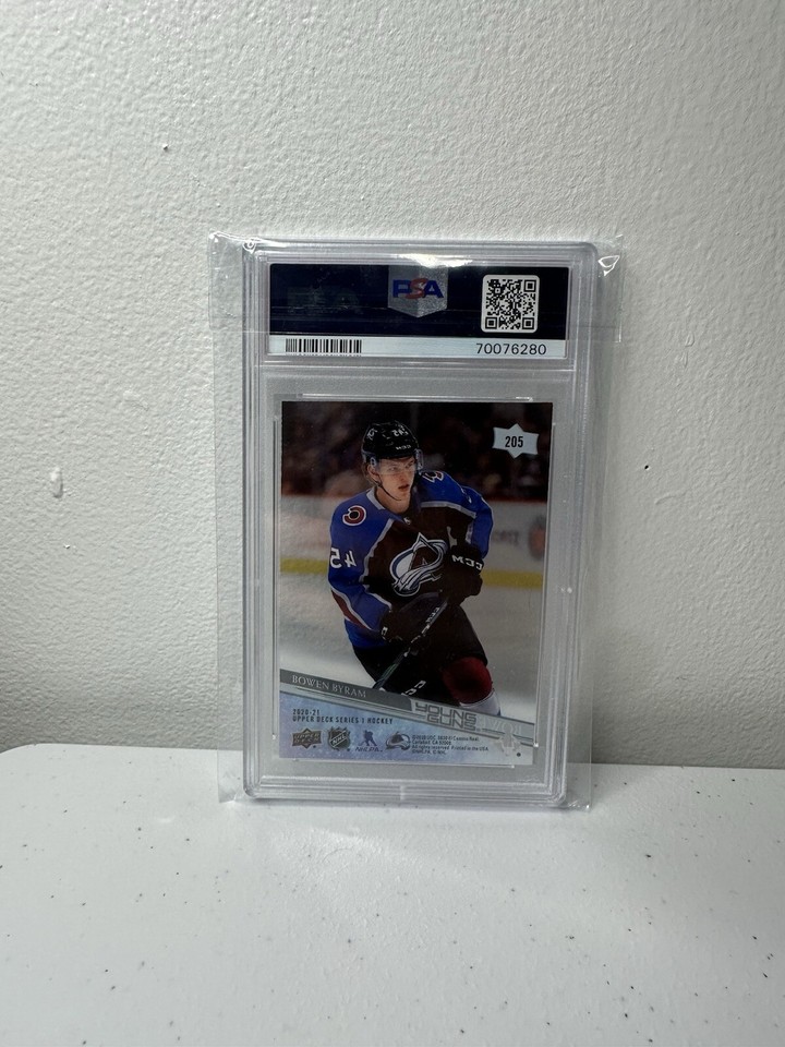 Bowen Byram 2020 Upper Deck Young Guns Clear Cut Rookie Card PSA 10 ...