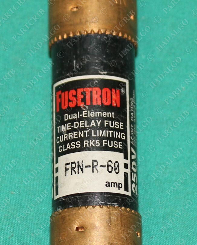 Bussmann, FRN-R-60, Fusetron Time Delay Fuse 60A 250V | eBay