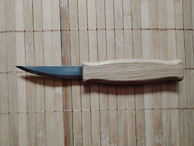 BeaverCraft Sloyd Knife C4s 3.14" Wood Carving Sloyd Knife with Leather ...