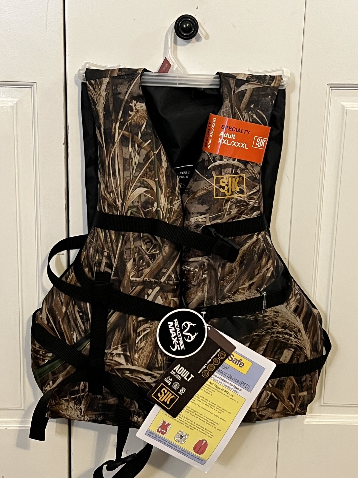 NEW SJK RealTree Max 5 Adult 2XXL/3XXXL USCG Camo Life Jacket Vest | eBay