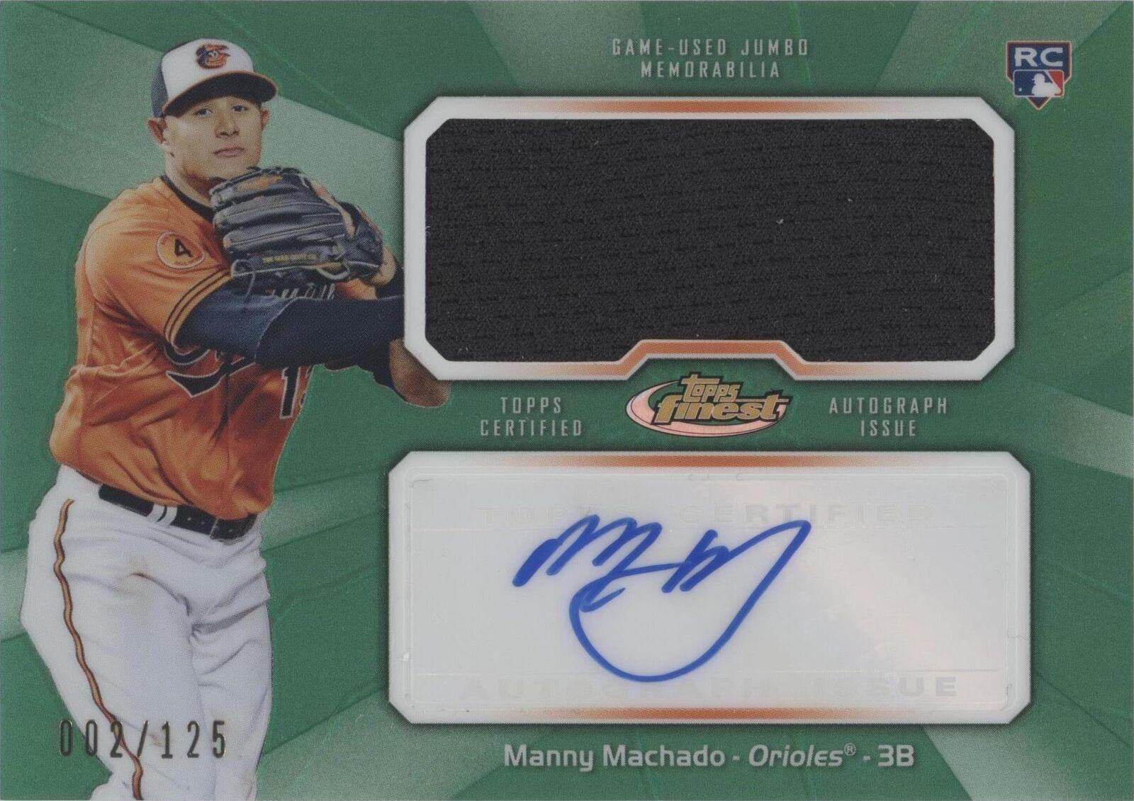 2013 Topps Finest - Autograph Jumbo Relic Rookie Refractor Manny ...