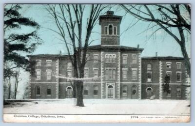 1909 OSKALOOSA IOWA CHRISTIAN COLLEGE* I AM LONESOME GOING TO STAY AT ...
