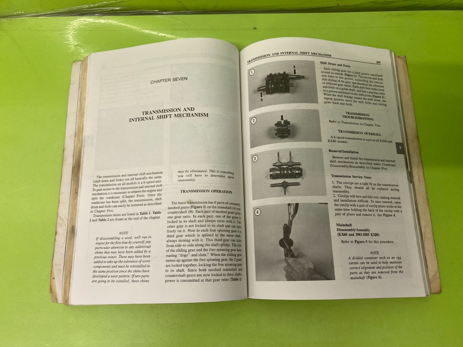 Kawasaki. USED. CLYNER PUBLICATION , KX60, KX80 1983 TO 1990. SERVICE ...