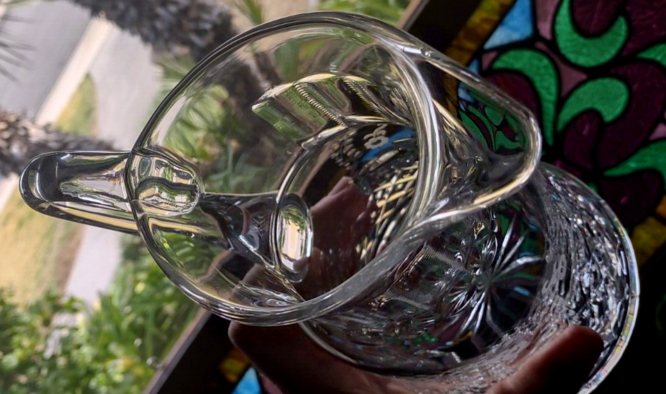 Rogaska GALLIA PITCHER Crystal CLEAR Cut 56 oz. 10 1/4"Tall MINT ...