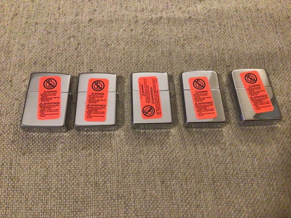 5 New Zippo Lighters- Through The Decades- 30's, 40's, 50's, 60's & 70 ...