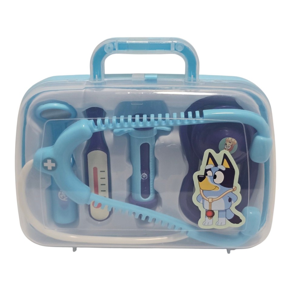 Bluey Doctor Medical Playset Carry Case | Kids Role Play Toy Set New ...
