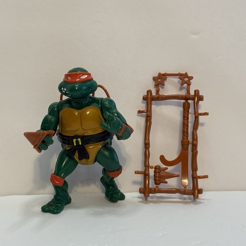1988 Playmates TMNT Hard Head Michelangelo Vintage 100% Complete Ninja ...