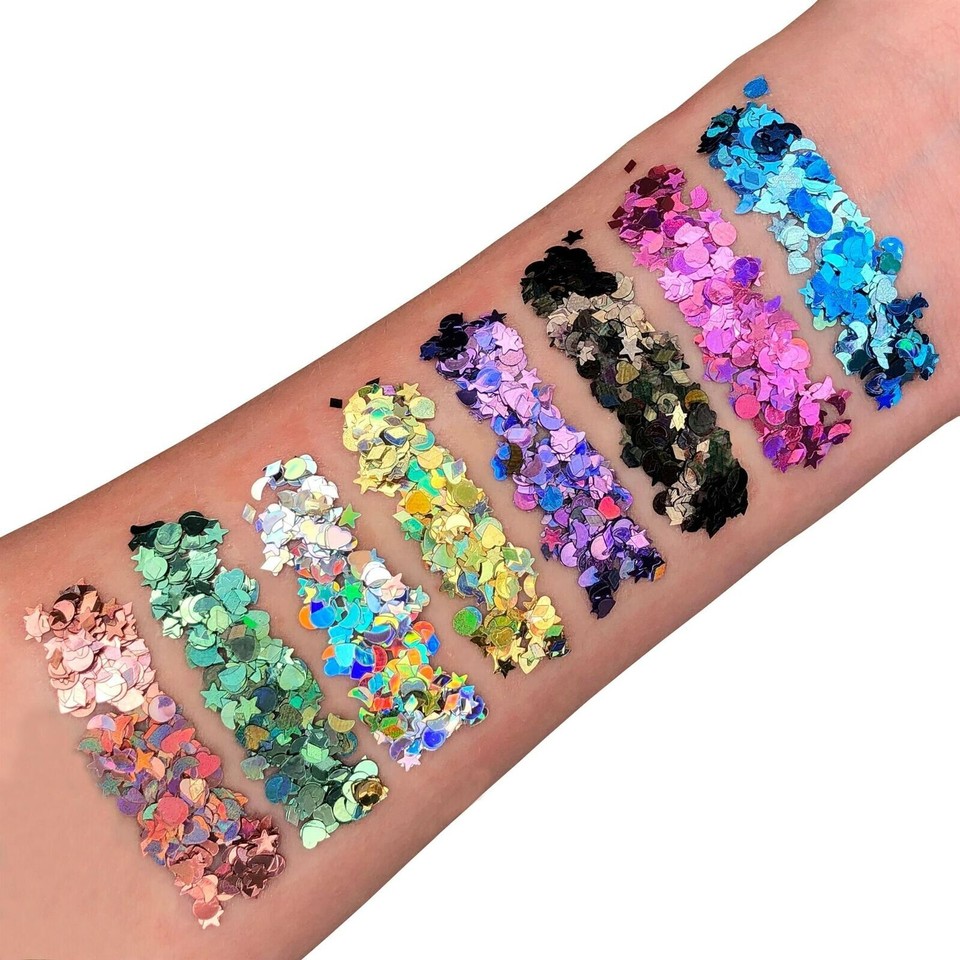 Moon Glitter glitter shapes, 3 grams, rose gold color. New with no tags ...