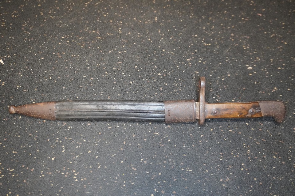 WWI German Bayonet Simson & Co Suhl Mauser Bayonet with Leather ...