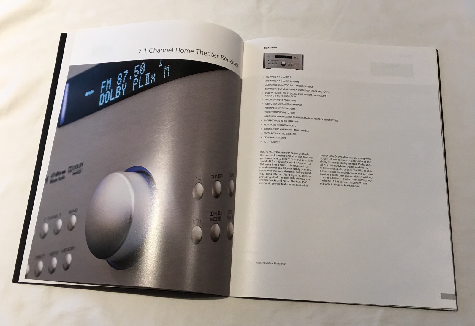 Rotel Complete Brochure Series RSX15 RB15 RMB15 RSP15 RA15 RCD15 RC15 ...