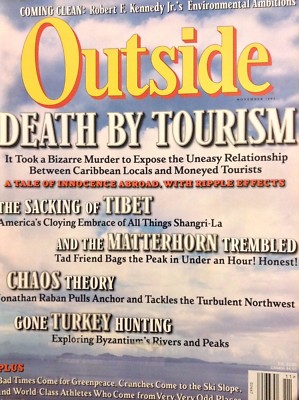Outside Magazine Death By Tourism November 1997 110817nonrh2 | eBay