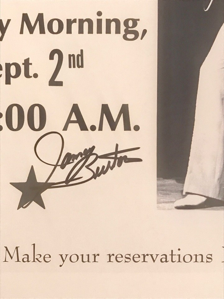 James Burton Signed Autograph 11x17 Poster Photo Elvis Presley ...