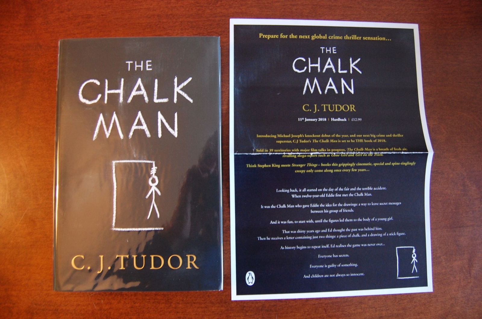 C J Tudor / The Chalk Man signed 1st Edition 2018 | eBay
