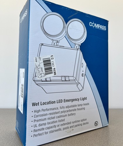 Hubbell Lighting CU2WG Compass 2 LED Lamps Location Emergency Light for ...