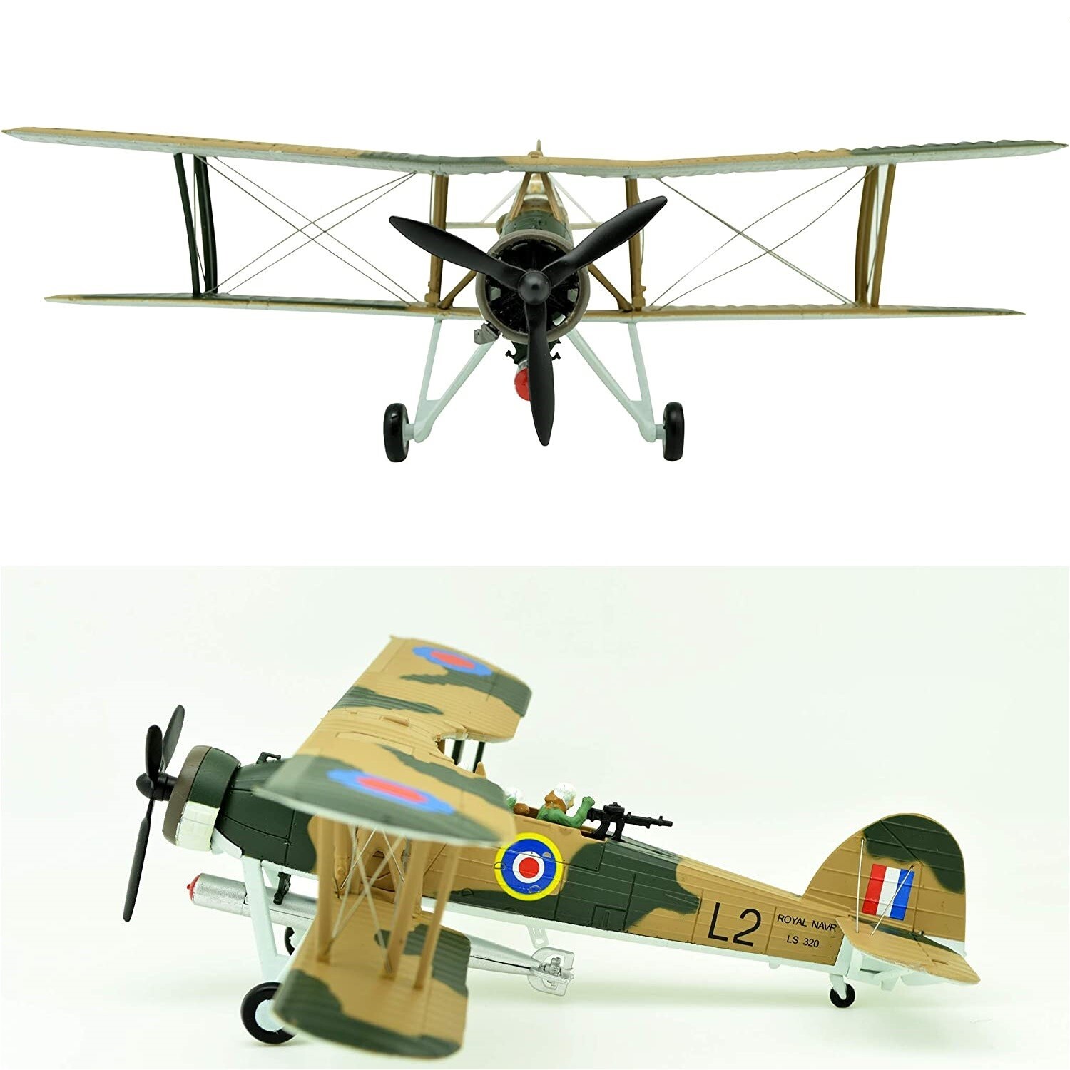 1:72 WWII British Swordfish Biplane Torpedo Bomber Diecast Military ...