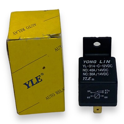 YLE Yong Lin Automotive Relay YL-314-C-12VDC - New Old Stock - 5 Pin | eBay