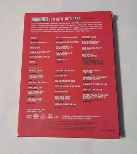 PUNK ROCK DVDs Featuring THE CLASH, THE RAMONES, SEX PISTOLS, & NEW ...