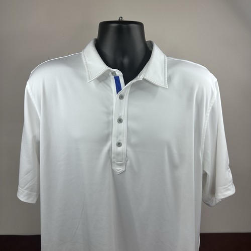 Zero Restriction Golf Men’s XL Polo Shirt White Bridgestone Logo Left ...