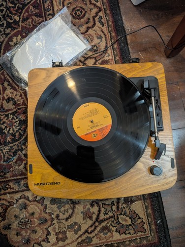 Musitrend Portable Turntable with Speakers Record Player | eBay
