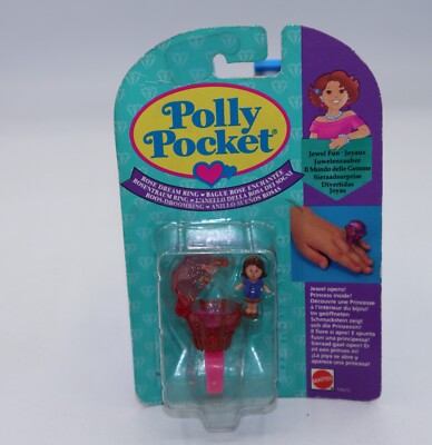1993 Polly Pocket Vintage Pixie's Rose Dream Ring Bluebird Toys NEW ...