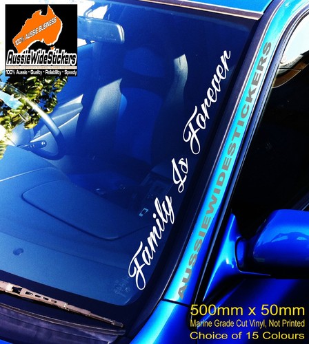 Family Is Forever 4x4 Car Ute Aussie Windscreen Sticker Decal Jdm Drift ...
