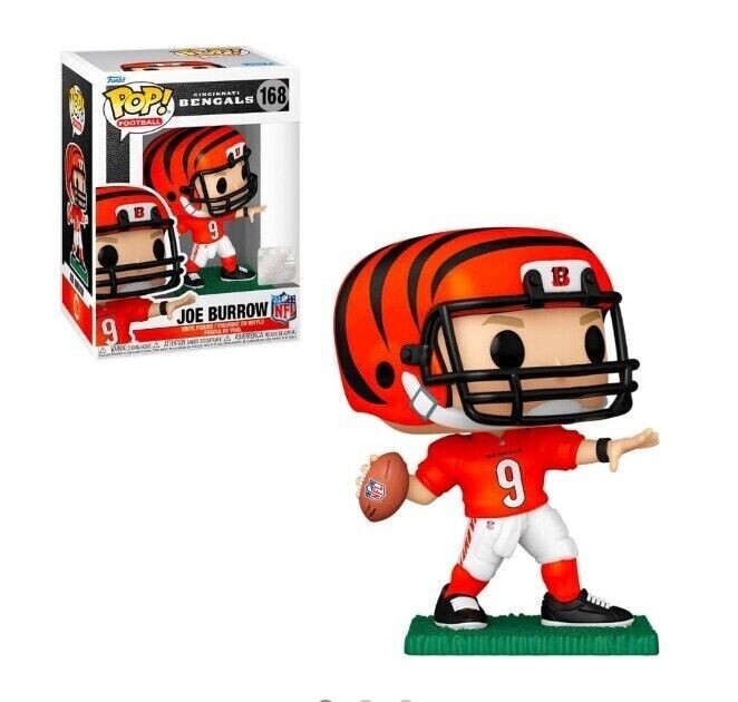 JOE BURROW Funko Pop! NFL #168 Home Uniform Cincinnati Bengals | eBay