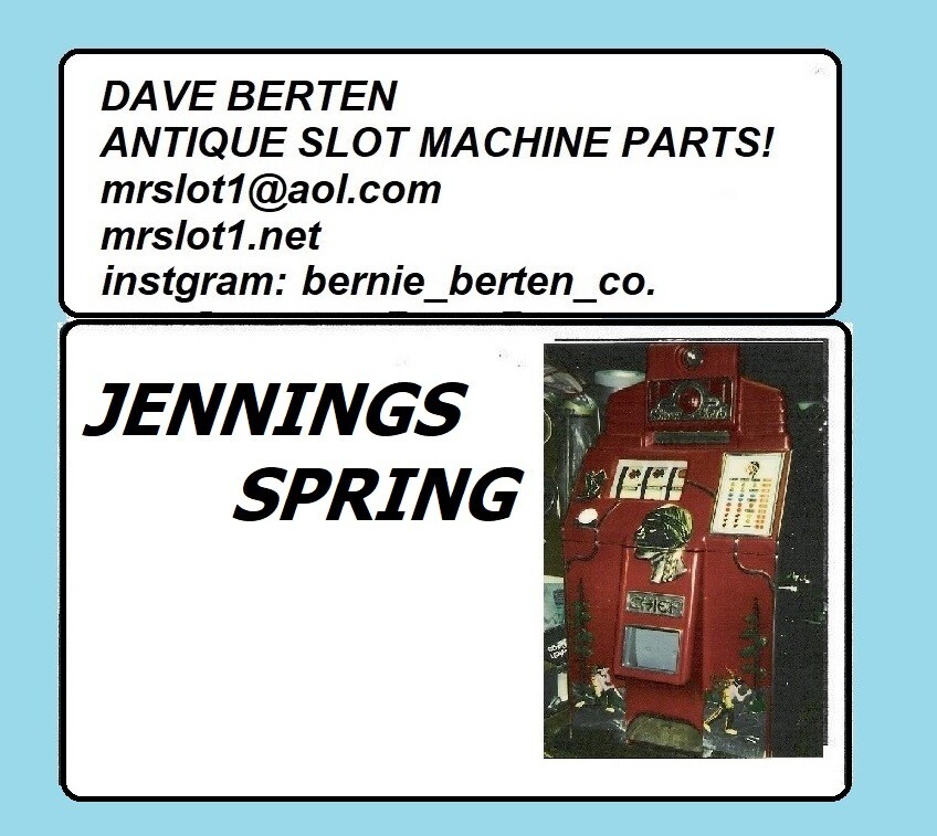 JENNINGS (5) PAYSLIDE REPLACMENT SPRINGS ANTIQUE SLOT MACHINE | eBay