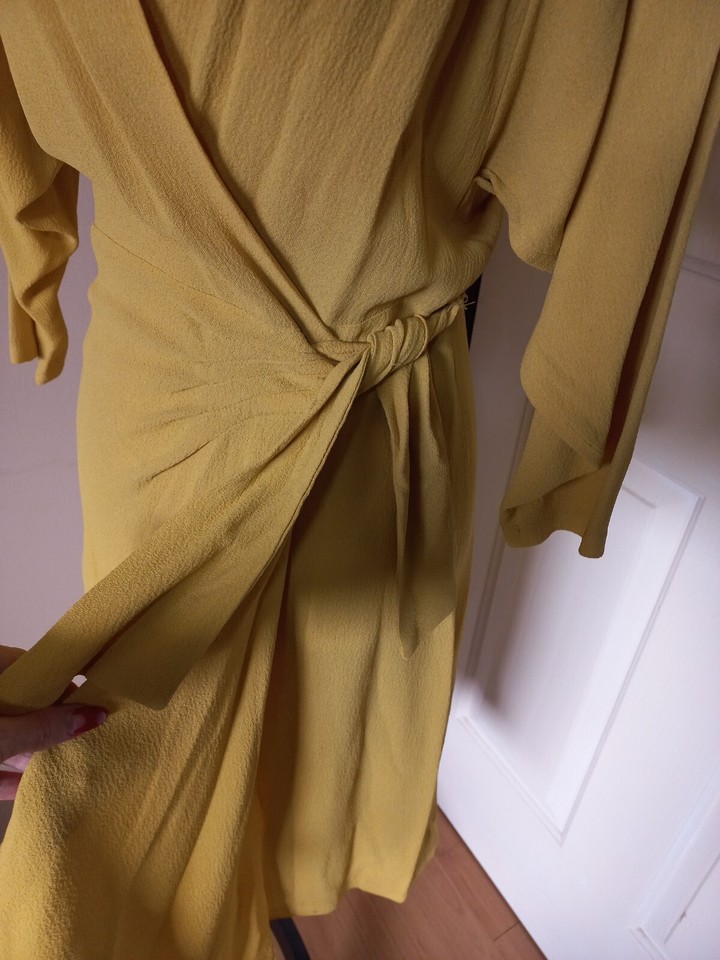 Vintage 1940s Rare True Chartreuse Padded Shoulders Wrap Bombshell ...