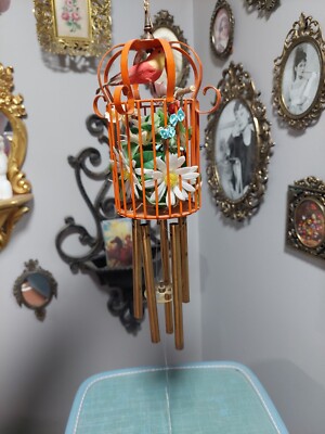 Vintage Bird Cage Wind Chime | eBay