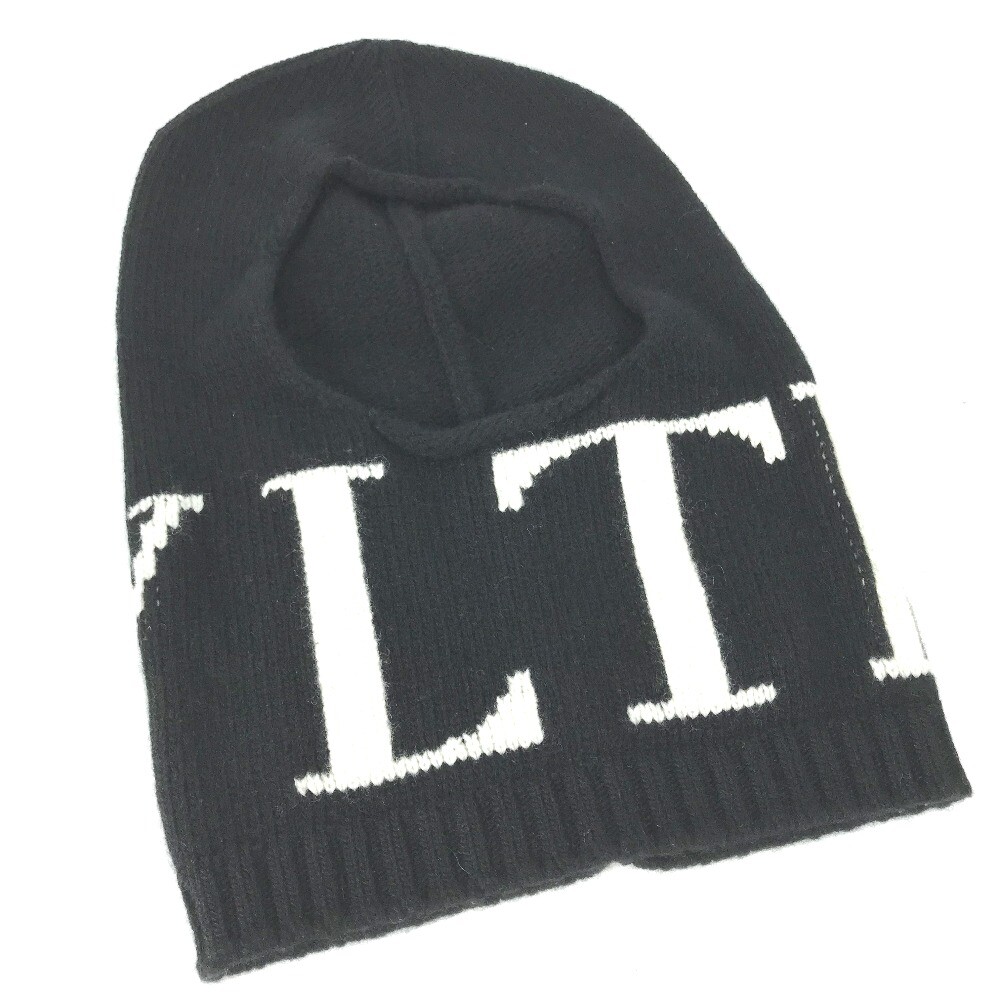 VALENTINO VLTN logo balaclava beanie hat knit hat knit cap VALENTINO VLTN logo balaclava beanie hat knit hat knit cap