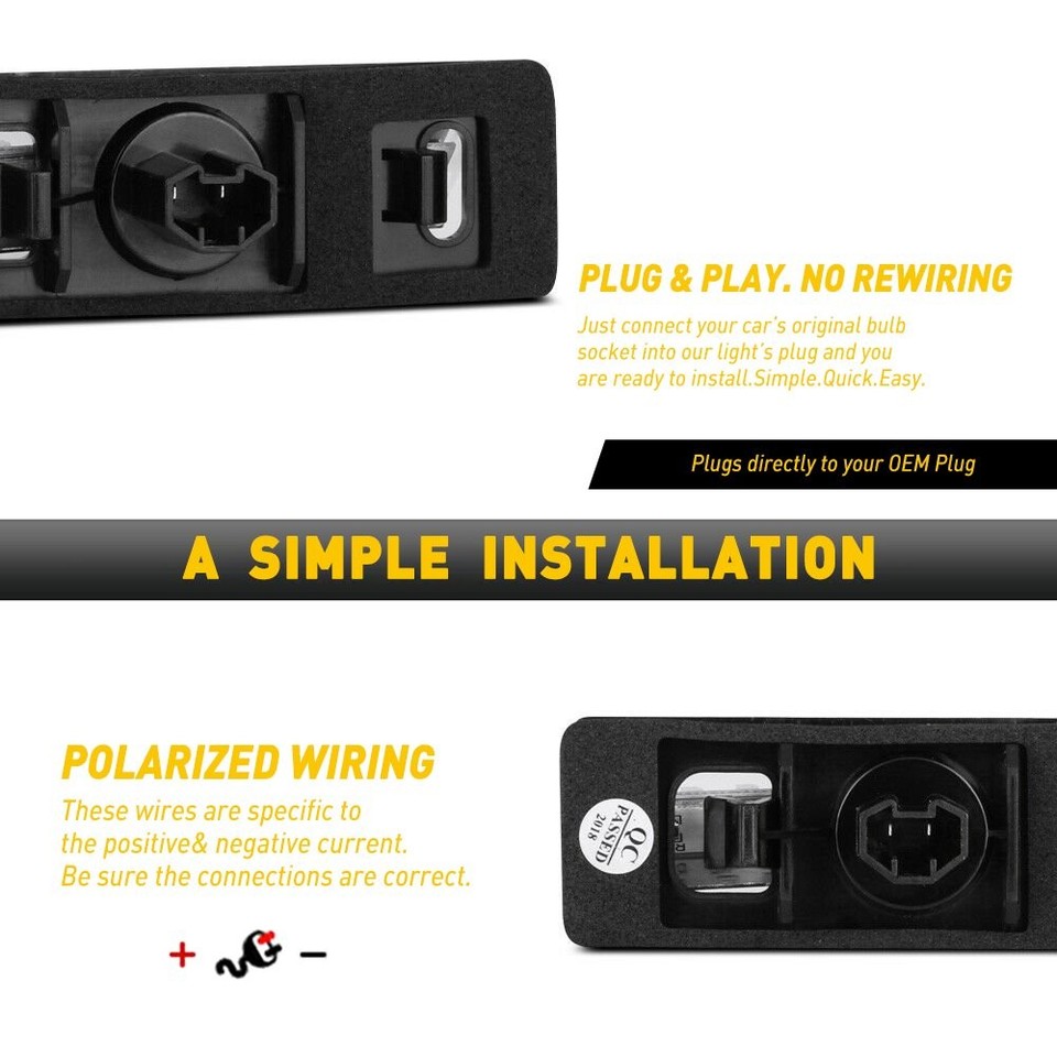 [FULL LED] License Plate Light For Lexus IS ES GS RX Toyota Camry Prius ...