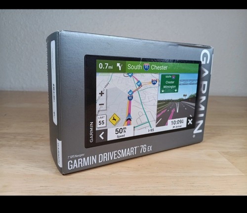 🟢 Garmin DriveSmart 76 EX 7 inch GPS Navigator Traffic & High Res. Maps ...