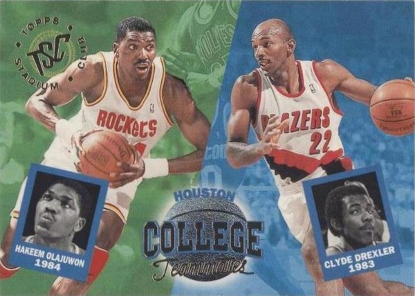 1994-95 Topps Stadium Club - #104 Hakeem Olajuwon, Clyde Drexler for ...