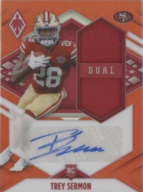 2021 Panini Phoenix - Rps Rookie Auto Dual Jersey Trey Sermon #RAD-TSE ...