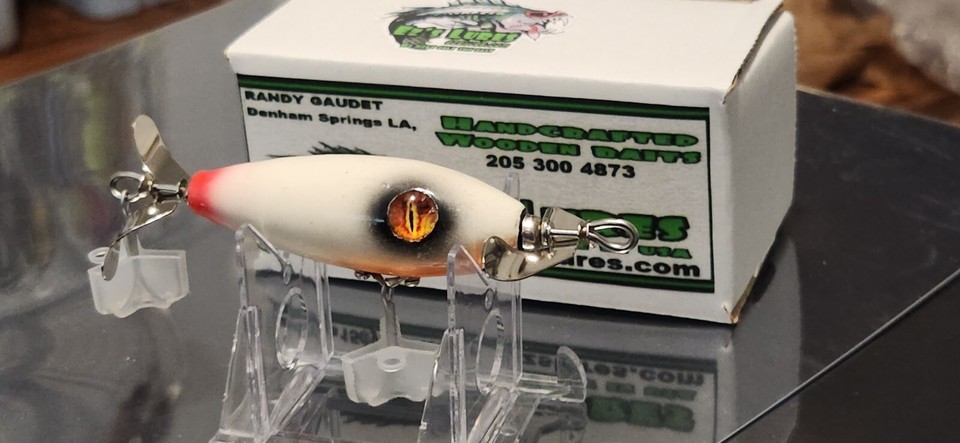 Ez's Wooden Mini Topwater Chopper Lure Bone White | eBay