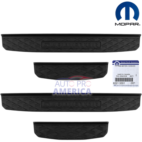 Front&Rear Door Sill Guards 2020-2025 Jeep Gladiator OEM Mopar 82215551 ...