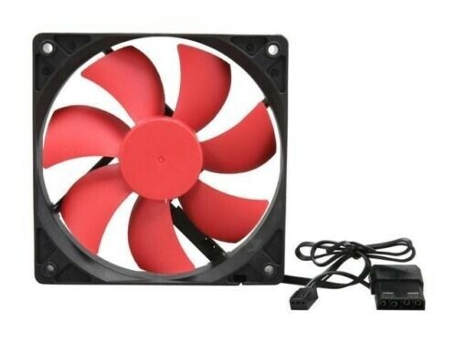 Brand NEW--LOT of (3-pcs) Xion AXP-GF120_RD 120mm Case Fan w/4-Screws ...