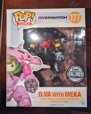 Funko Overwatch Carbon Fiber D.Va with Meka 6" Blizzard Exclusive Pop ...