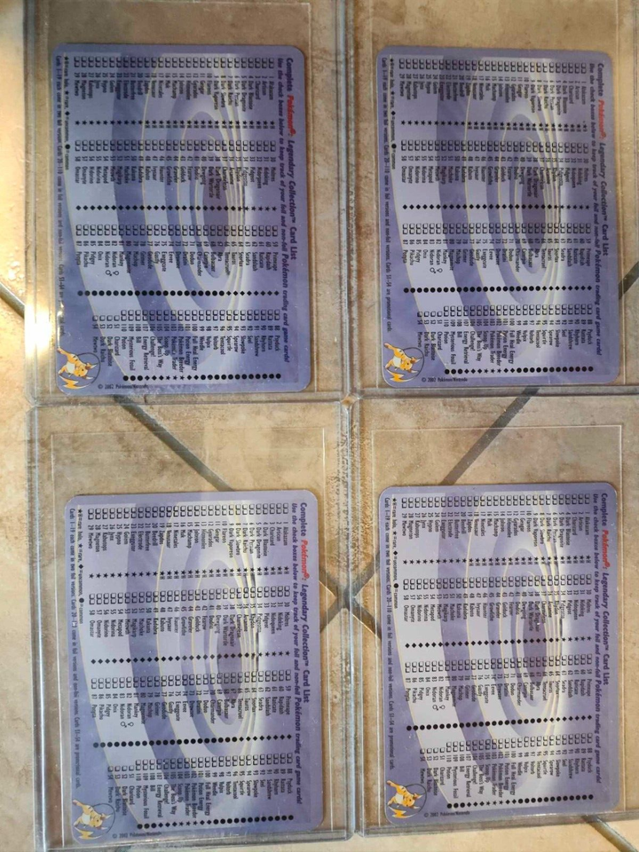 POKEMON COMPLETE SET CARD BOX TOPPER JUMBO S1 CHARIZARD LEGENDARY ...