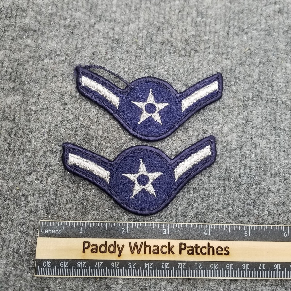 Two Silver Chevrons Logo MD7224 Blue And Silver Polished Chevron