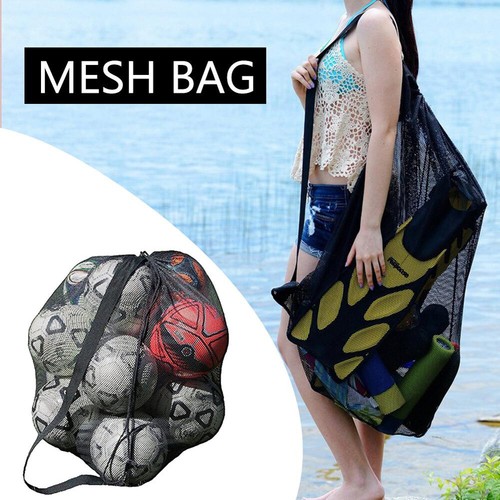 Mesh Equipment Ball Bag Football Carrying Net Sack Soccer Portable ...