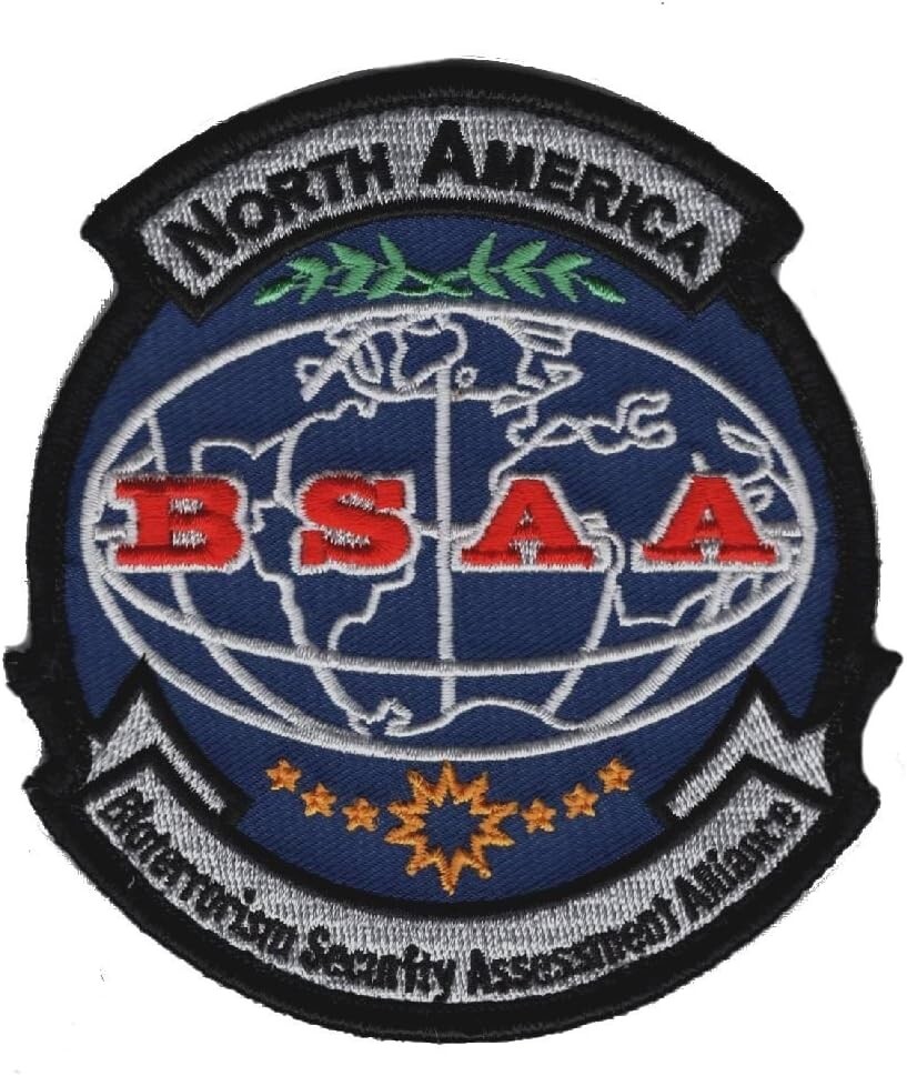 Resident Evil North America BSAA Logo Patch | 2PC iron on or Sew on 4 ...
