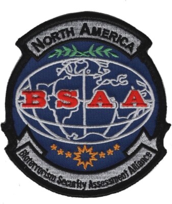 Resident Evil North America BSAA Logo Embroidered Hook Patch 4 Inches ...