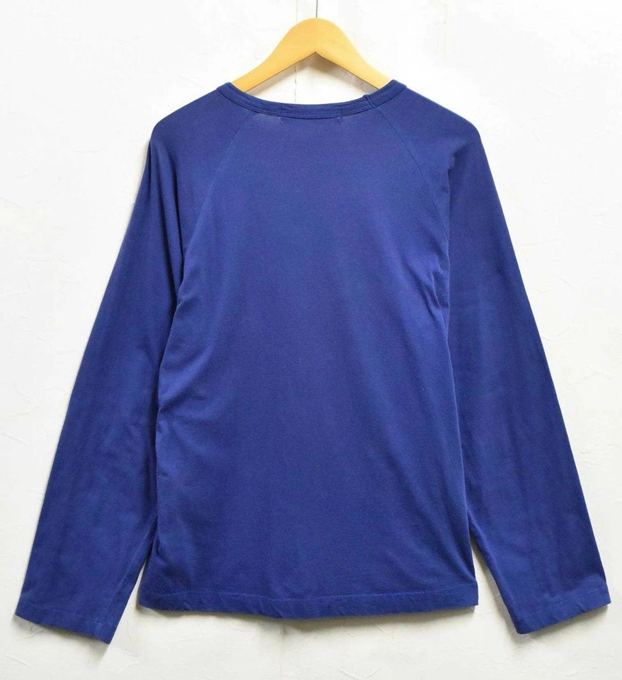 Made In Comme Des Garcons Shirt Long Sleeve T-Shirt Raglan Lame Print ...