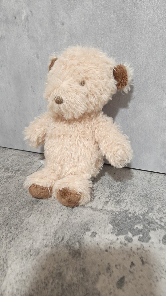 George Asda Small Beige and Brown Bear Plush Soft Toy Teddy Bear Plush ...